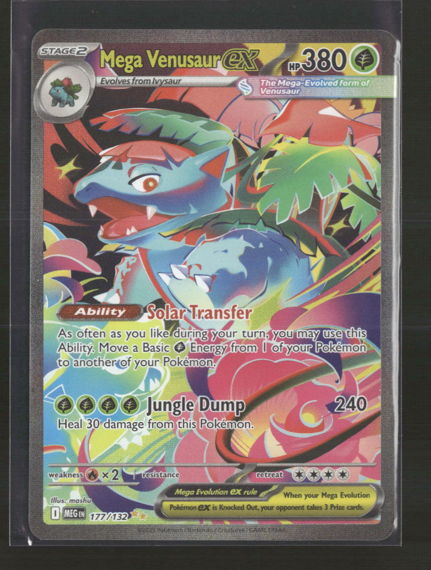 ME01: Mega Evolution Mega Venusaur ex #177/132 – Orb Sports Cards & Collectibles